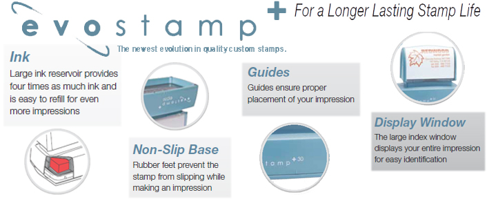 ProMark Evostamp+ Personalized Custom Stamps